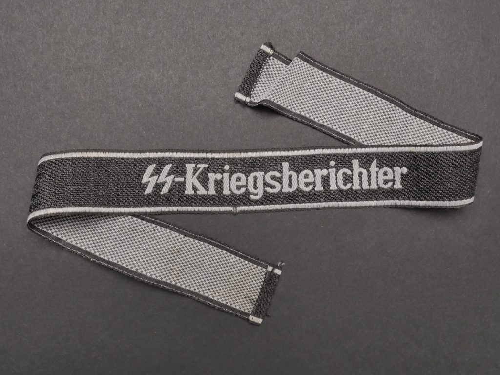 Bande de bras SS Kriegsberichter. SS Kriegsberichter cuff tittle ...