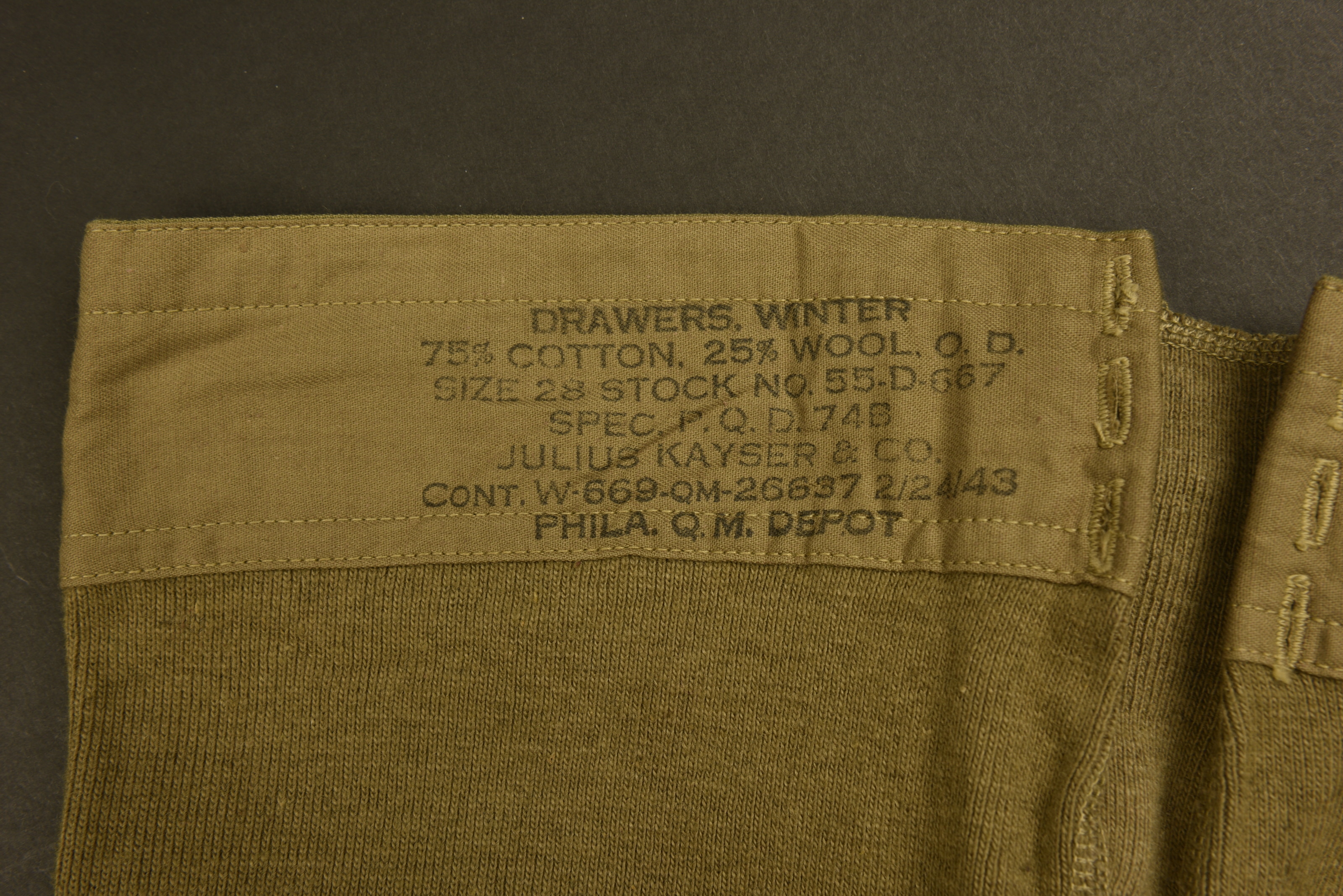 Caleçon long hivernal. Underwear drawers winter | Aiolfi G.b.r.