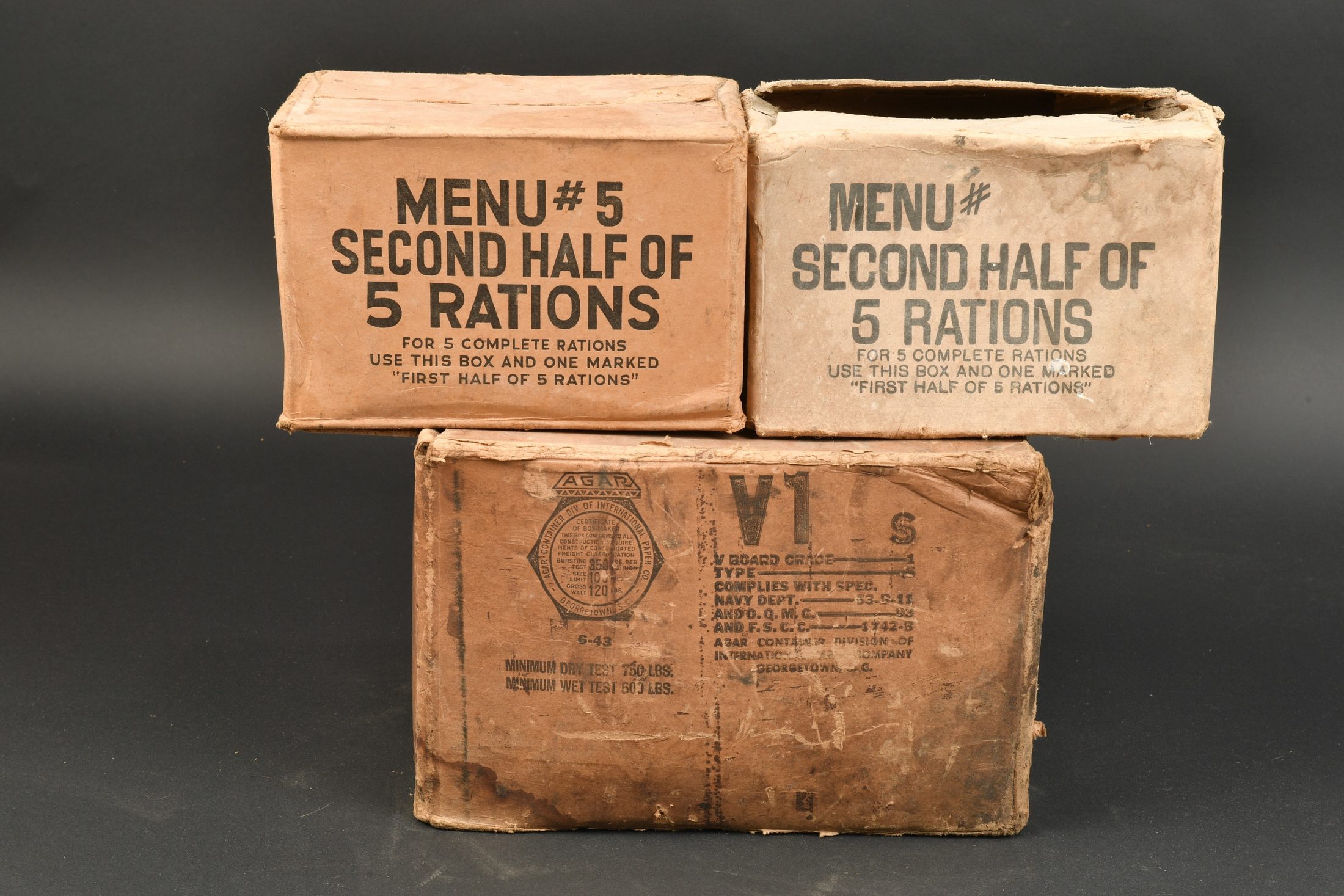 Caisse de rations US. | Aiolfi G.b.r.