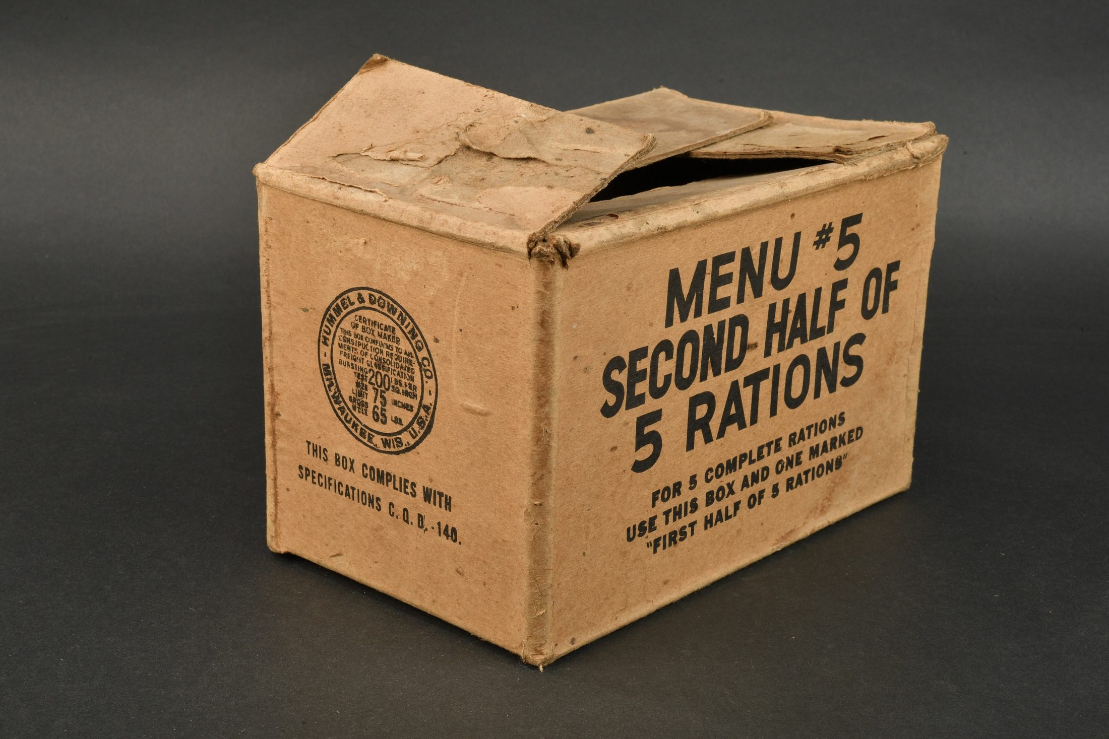 Boite de ration US. | Aiolfi G.b.r.