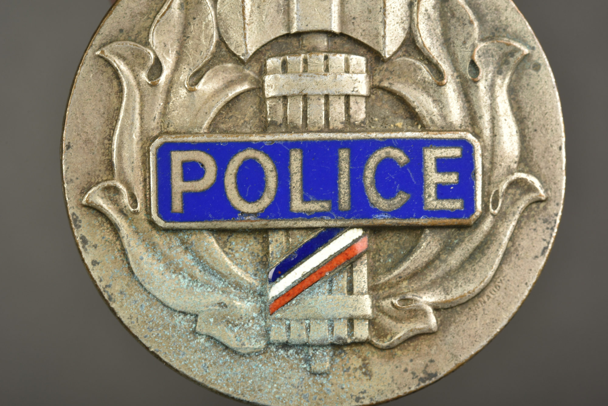 Plaque de fonction d'officier de Police Vichy | Aiolfi G.b.r.