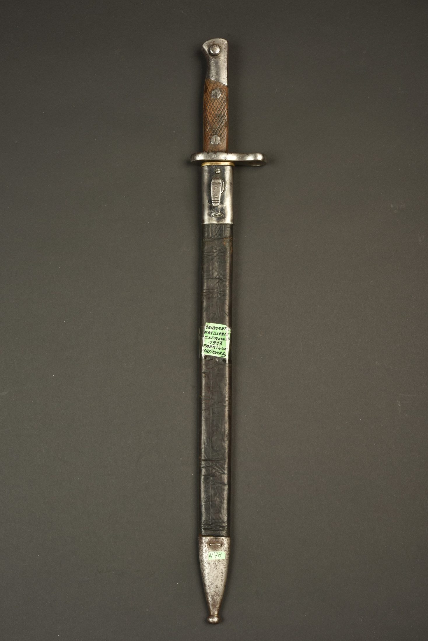 Baïonnette espagnole d'artillerie. | Aiolfi G.b.r.