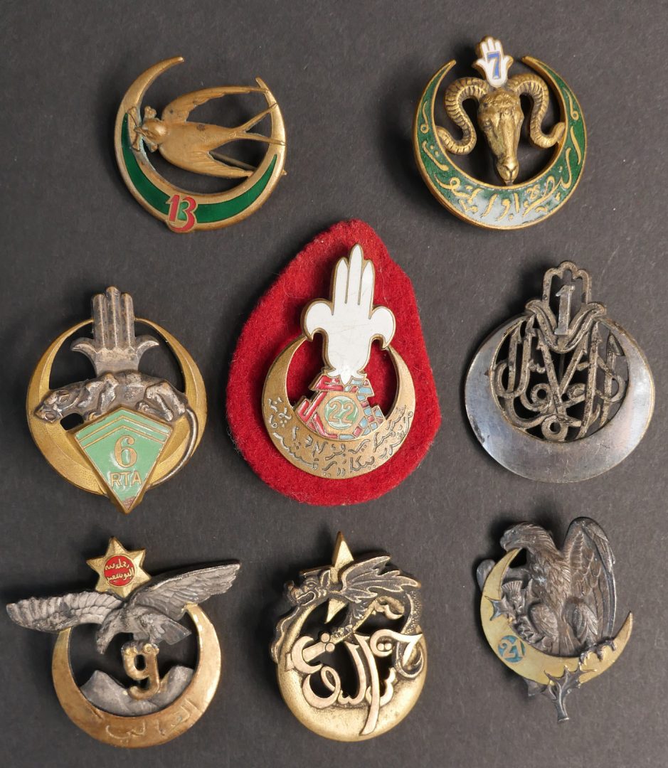 Ensemble insignes Tirailleurs Algériens | Aiolfi G.b.r.