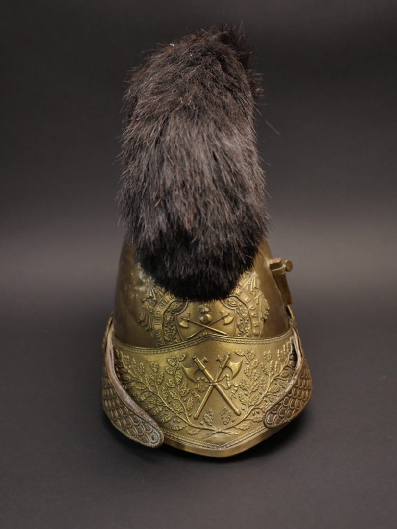 Casque de sapeur pompier 1830 de Courban en Cote d'Or Monarchie de Juillet | Aiolfi G.b.r.