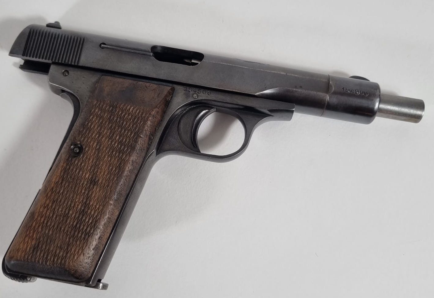 Pistolet FN Browning modèle 10/22 calibre 7.65 de prise Allemande WW2 ...