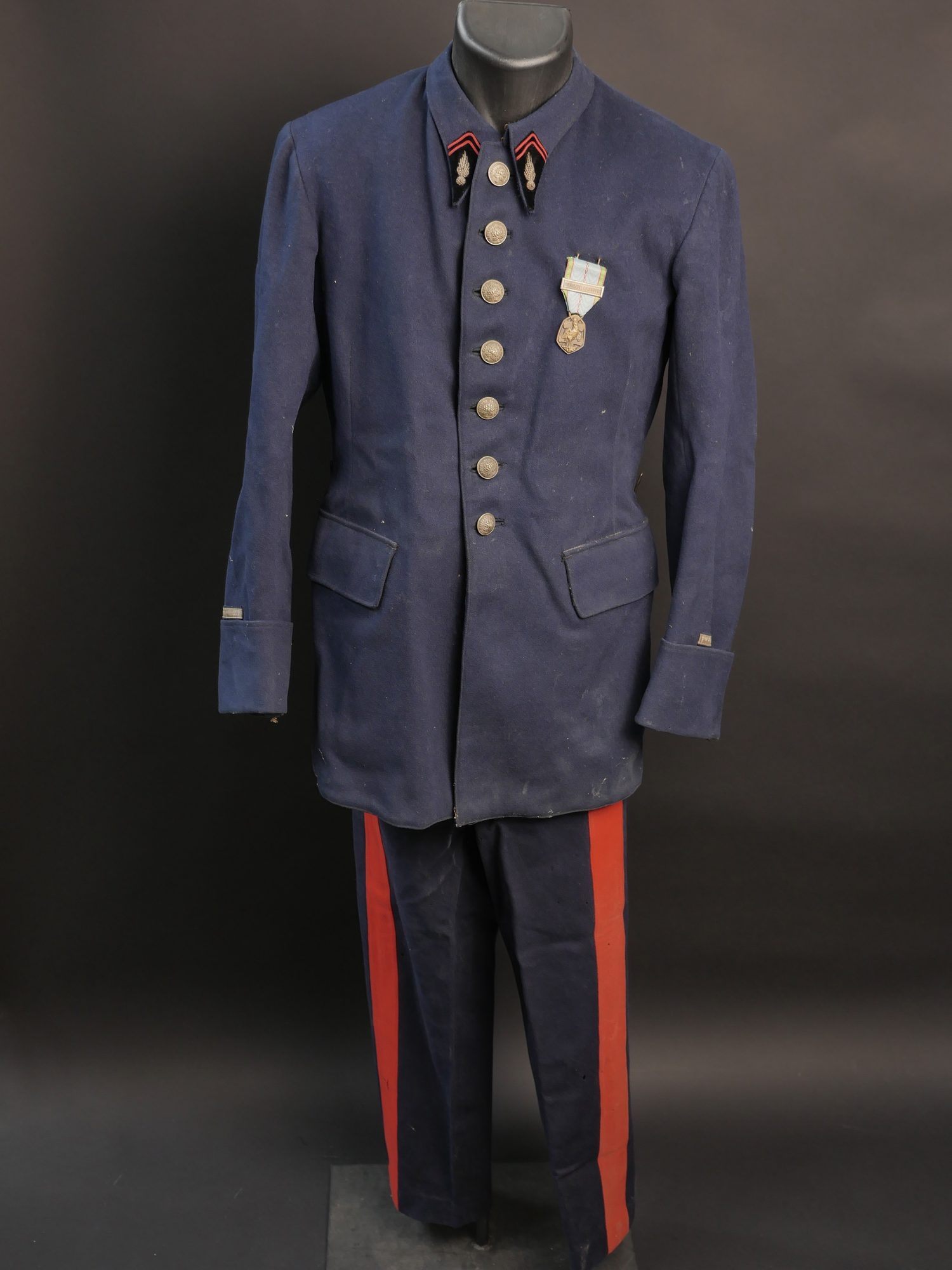 Tenue de Sous Lieutenant de sapeurs pompiers années 40 | Aiolfi G.b.r.