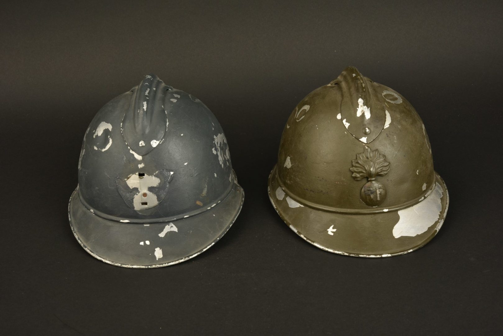 Ensemble de casques Adrian 1915 aluminium. | Aiolfi G.b.r.