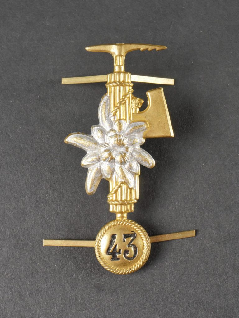 Insigne de Fez ou de casque tropical de la Milice des Frontières. Fez ...