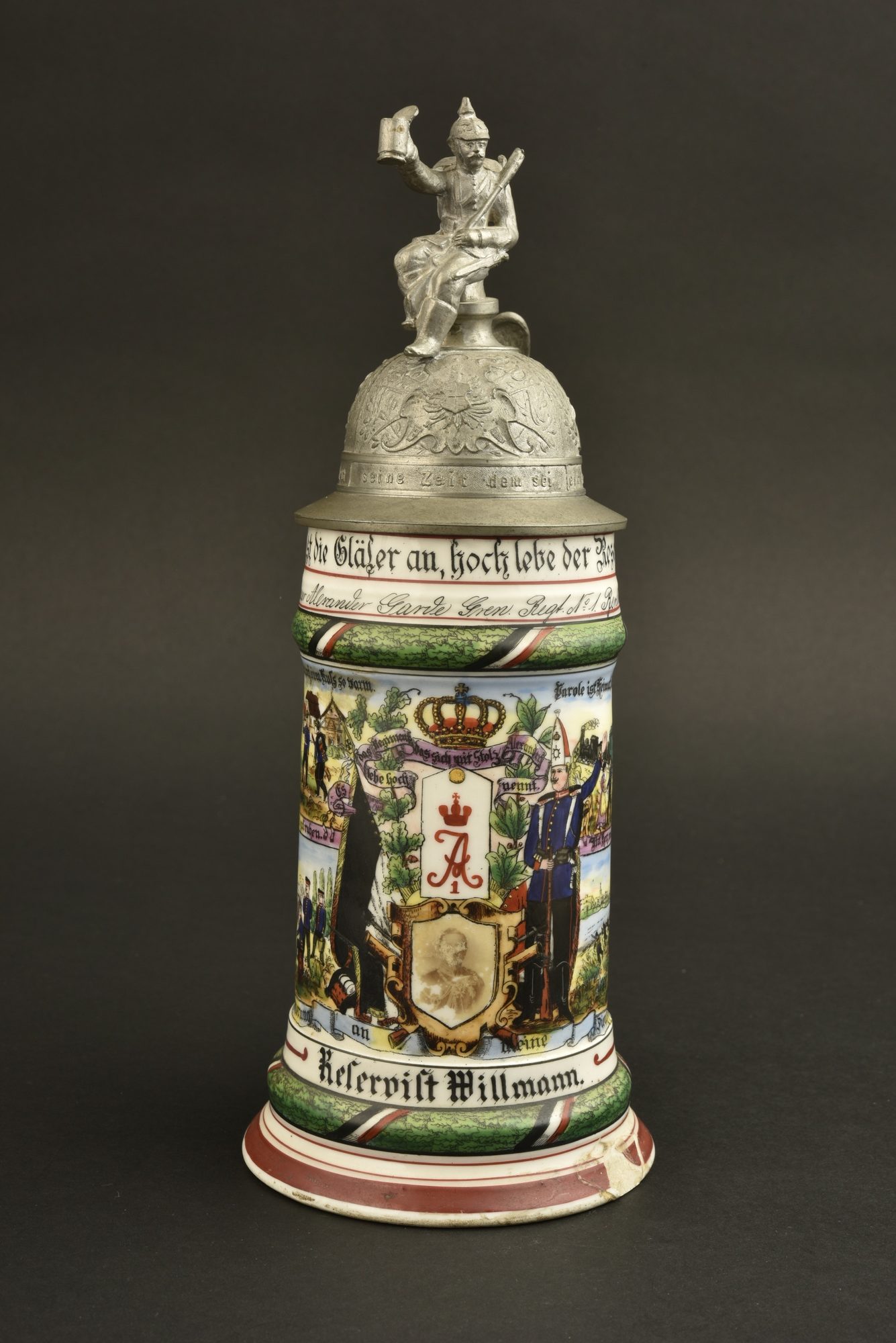 Chope re réserviste du Kaiser Alexander Garde Grenadier Regiment 1 ...