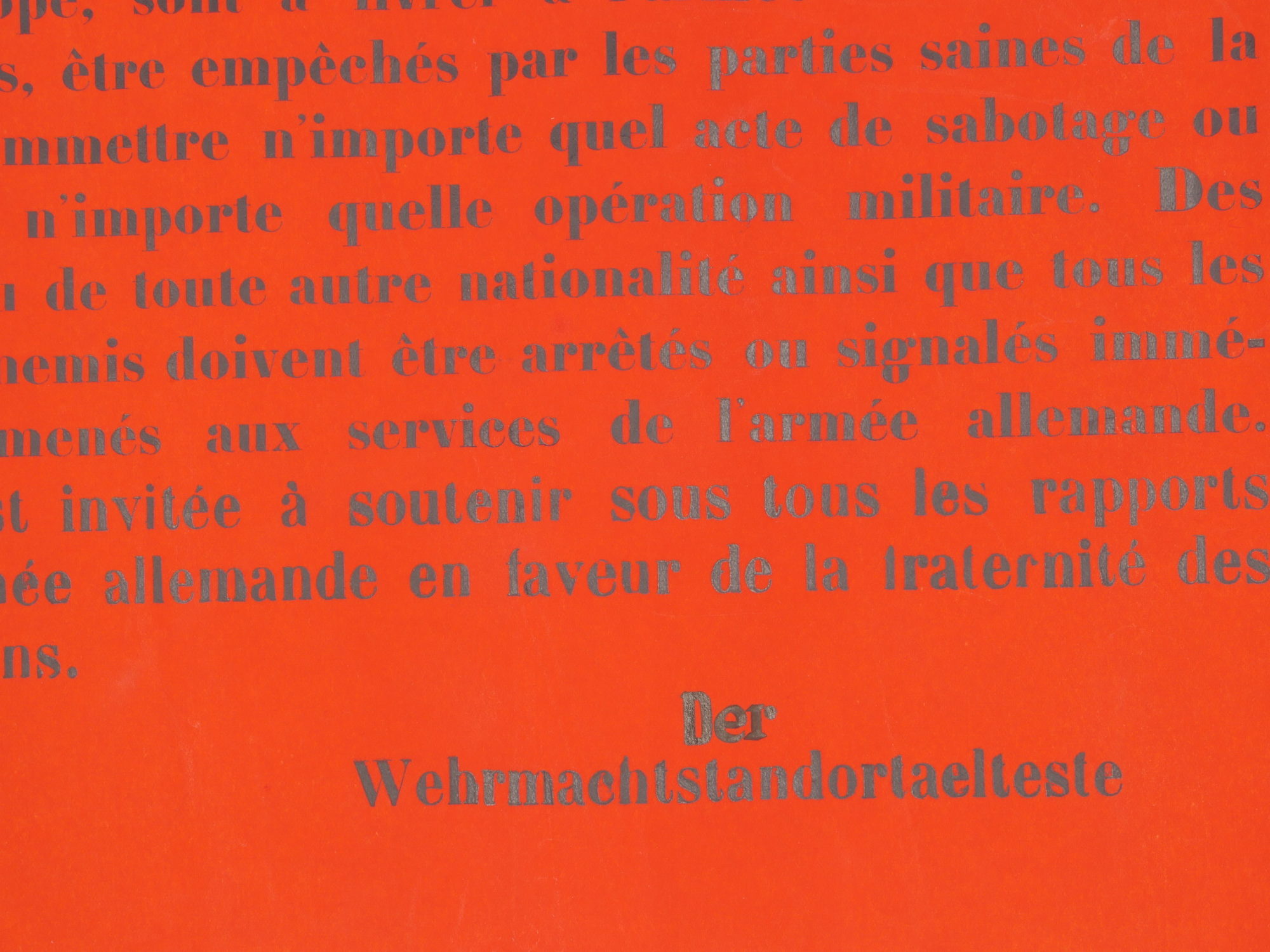 Affiche d'Avis Important. | Aiolfi G.b.r.