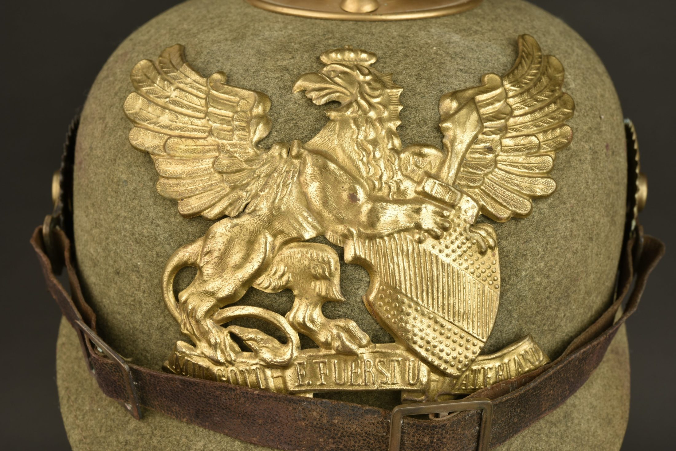 Casque à pointe Badois en feutre. | Aiolfi G.b.r.