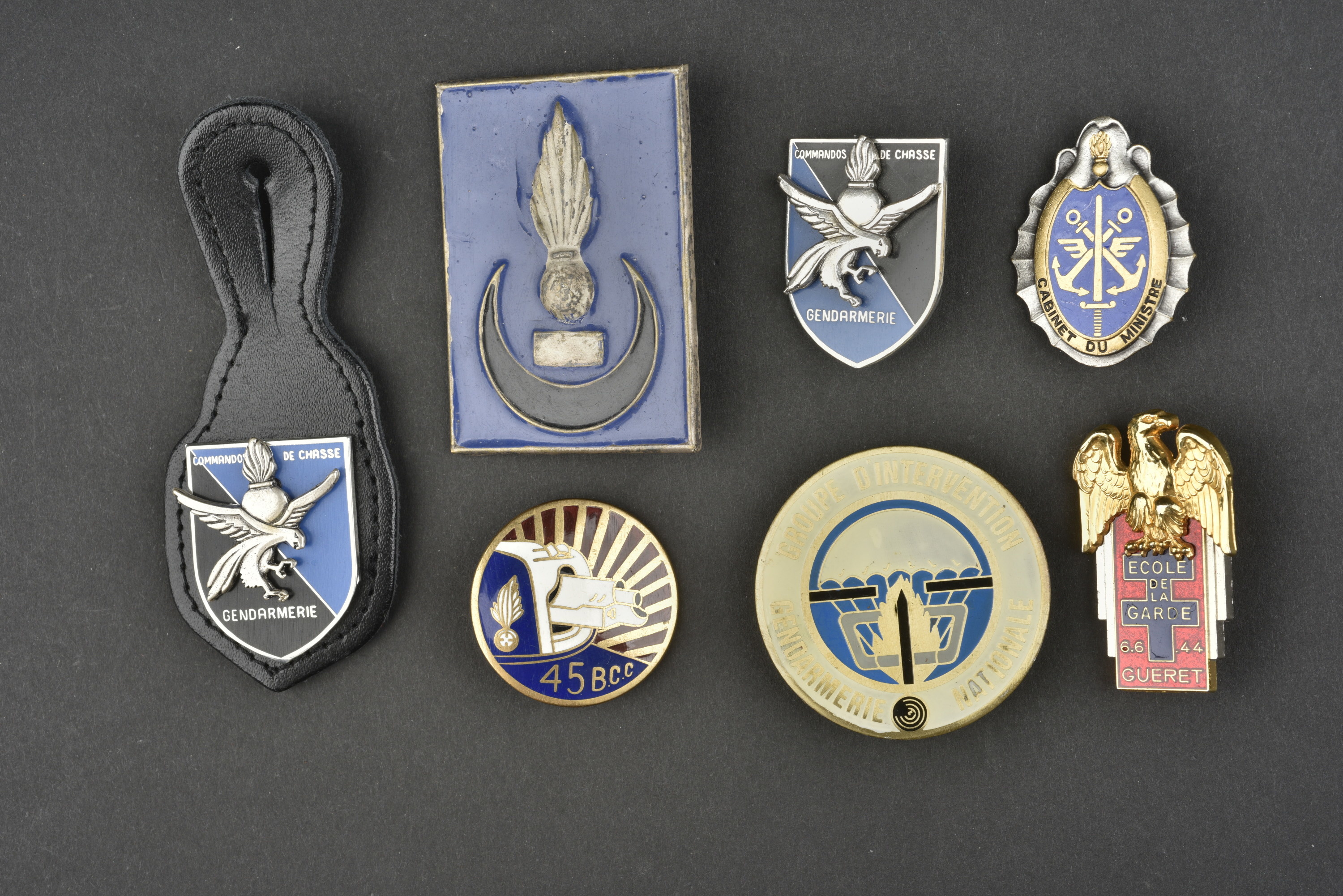Ensemble de reproductions d’insignes Gendarmerie | Aiolfi G.b.r.