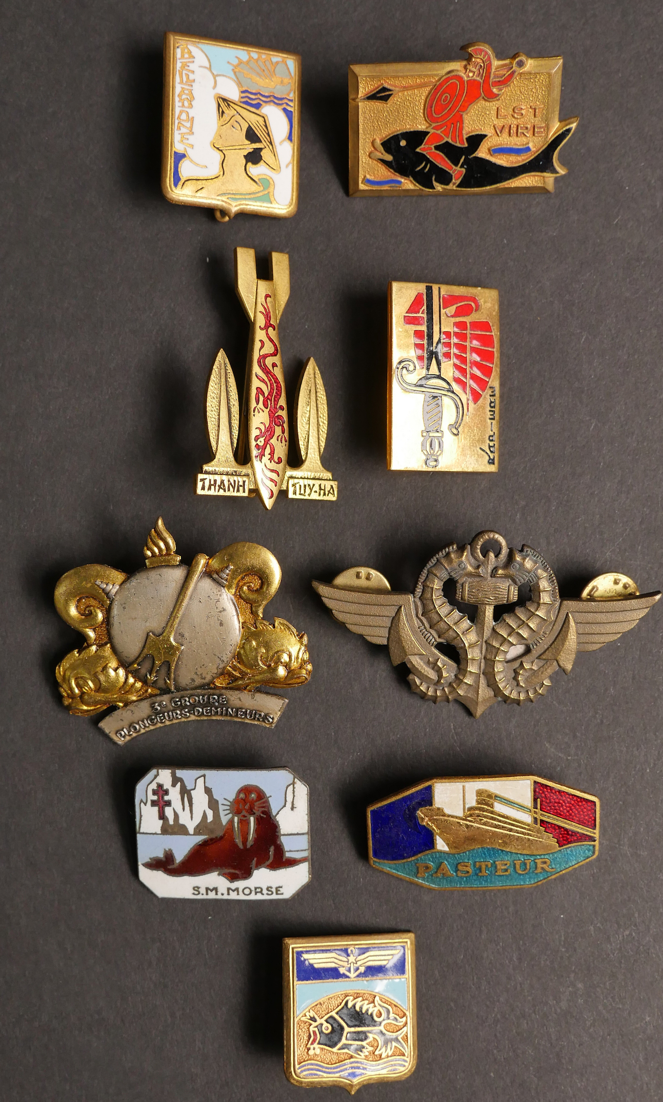 Ensemble d'insignes de la marine | Aiolfi G.b.r.