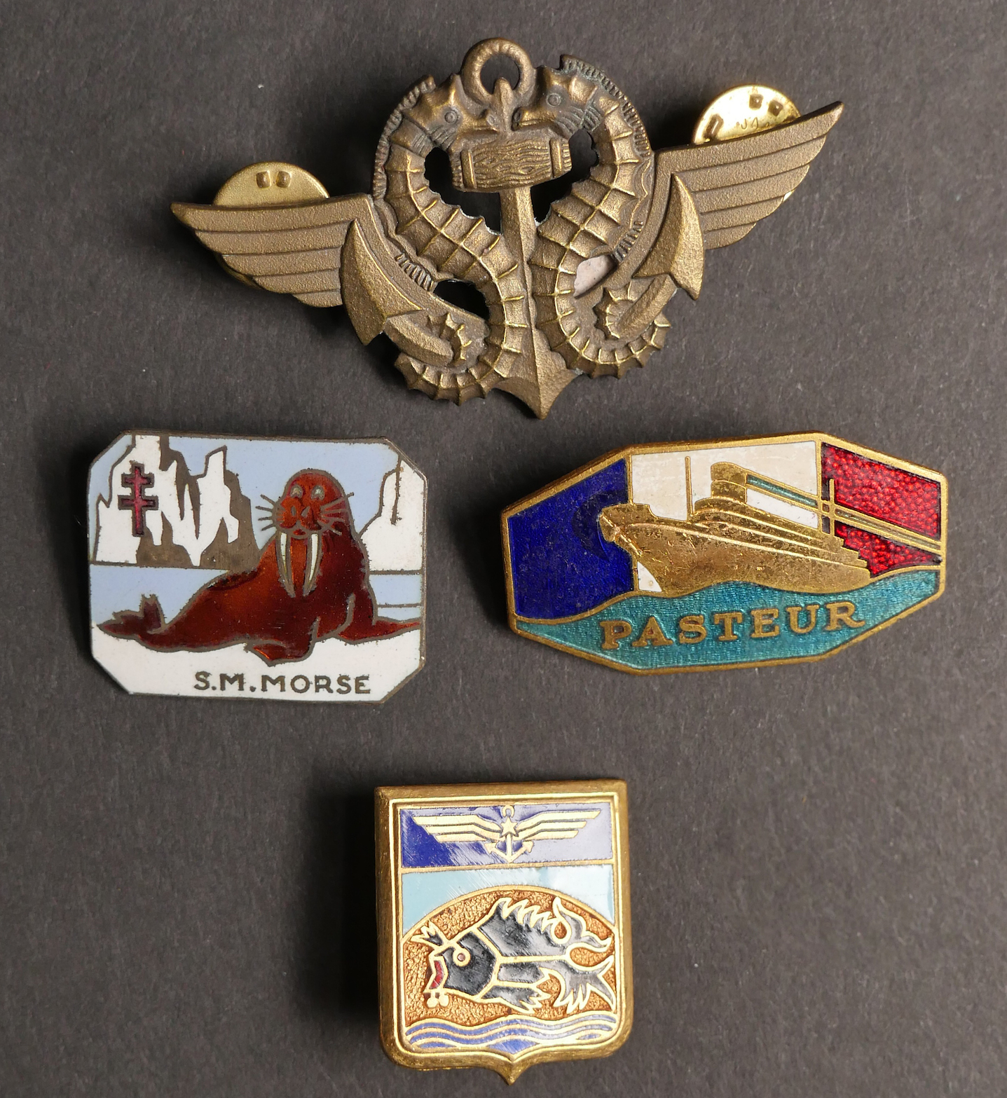 Ensemble d'insignes de la marine | Aiolfi G.b.r.