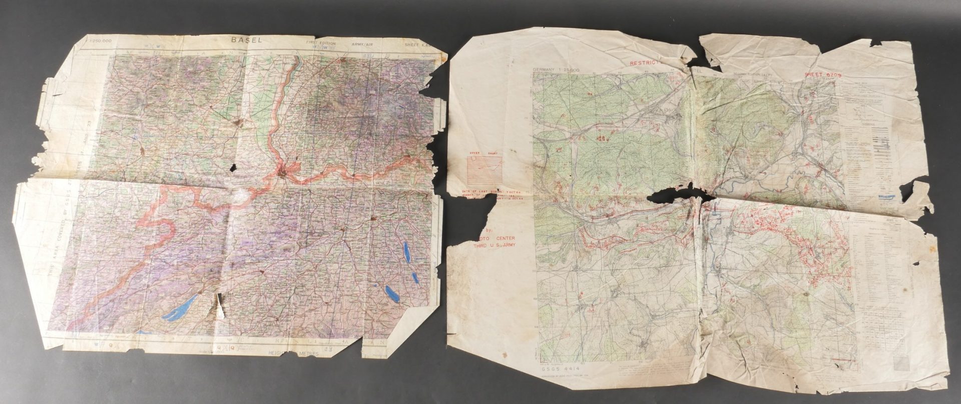 Cartes US de la 3ème armée de Patton. US 3rd Army Map. | Aiolfi G.b.r.