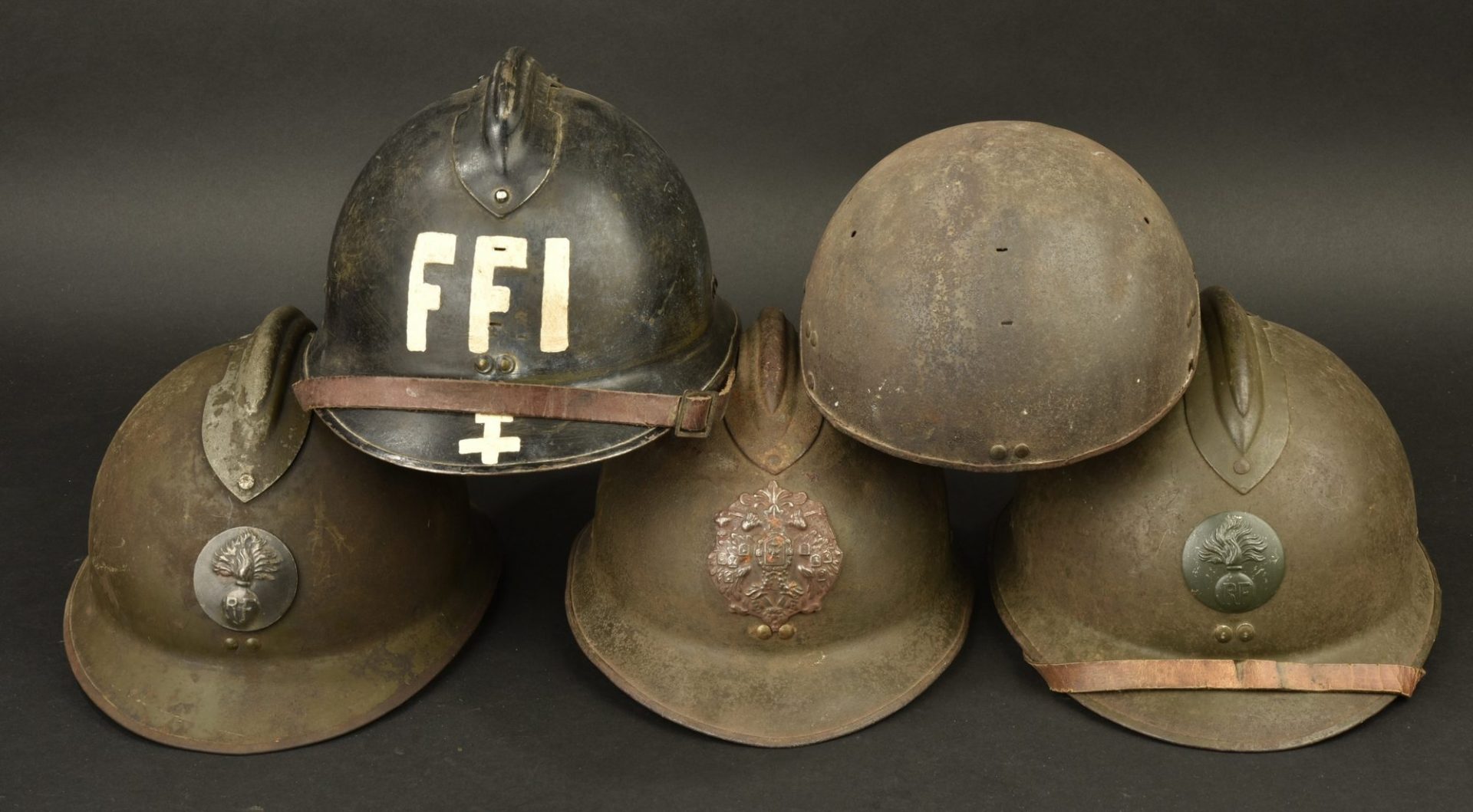 Ensemble de casques Adrian 1926 | Aiolfi G.b.r.