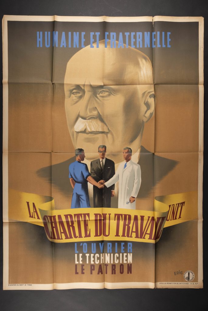 Affiche La charte du travail. Poster The Labor Charter. | Aiolfi G.b.r.