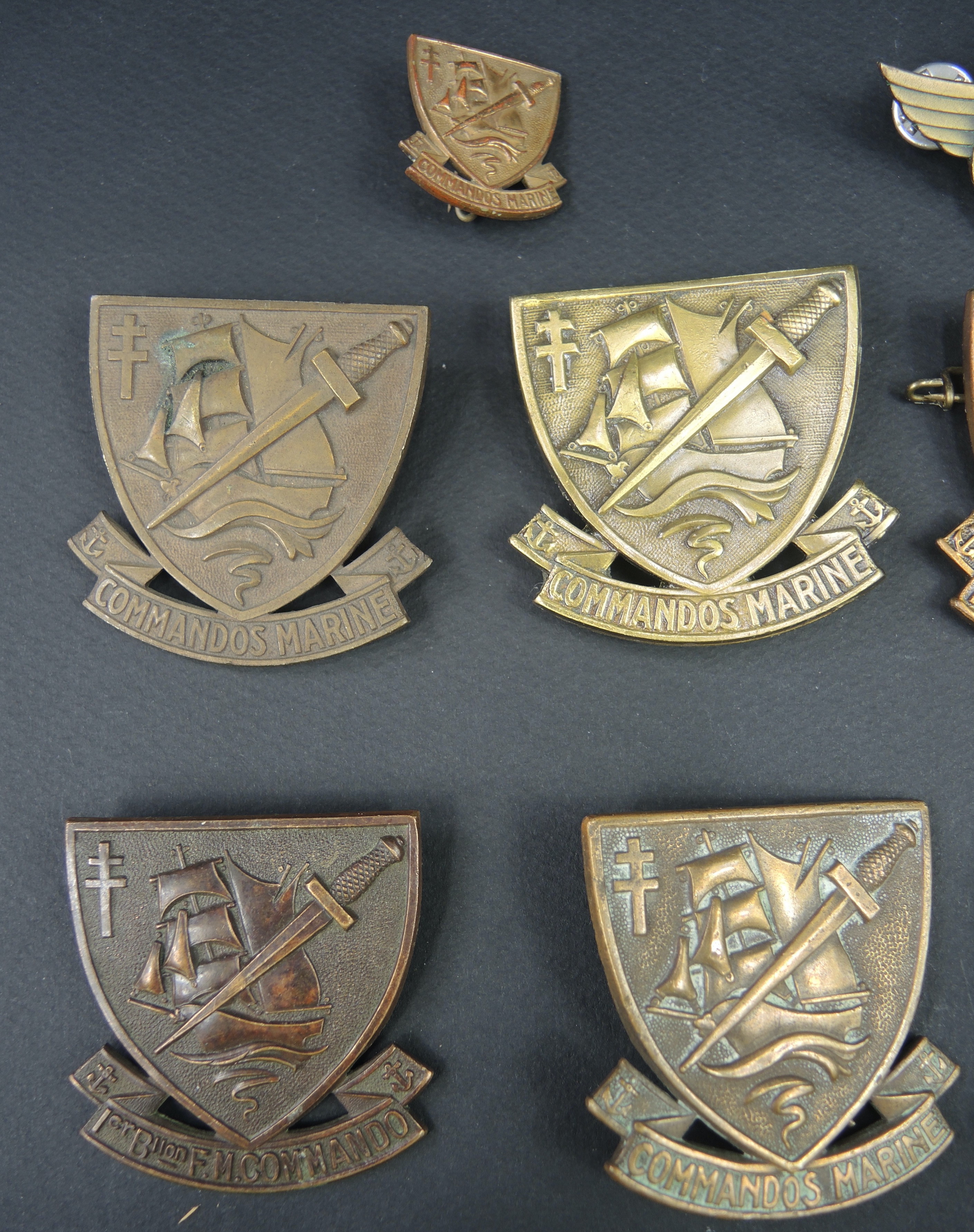 Ensemble d'insignes commando marine | Aiolfi G.b.r.