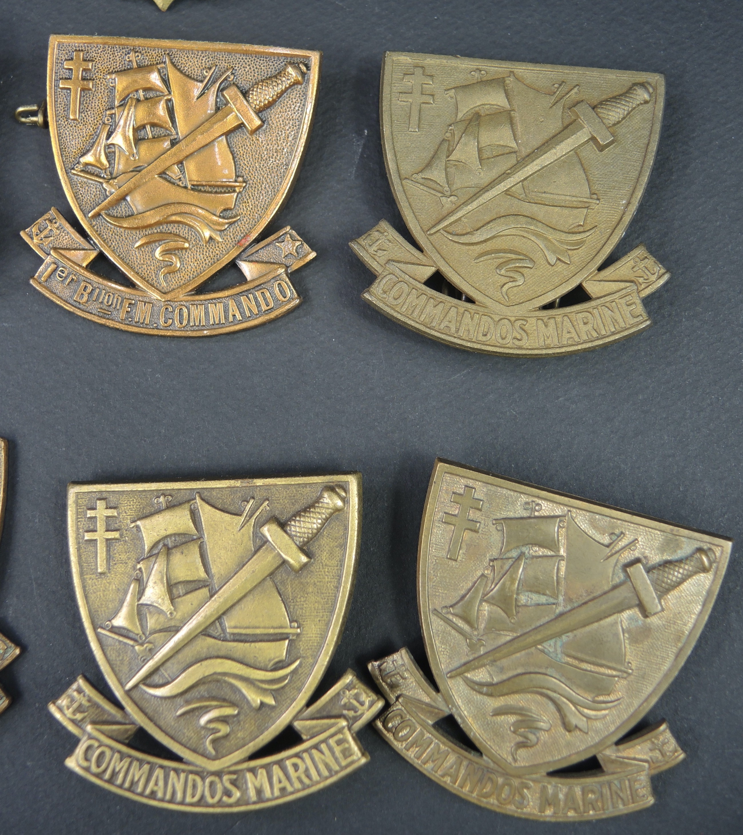 Ensemble d'insignes commando marine | Aiolfi G.b.r.