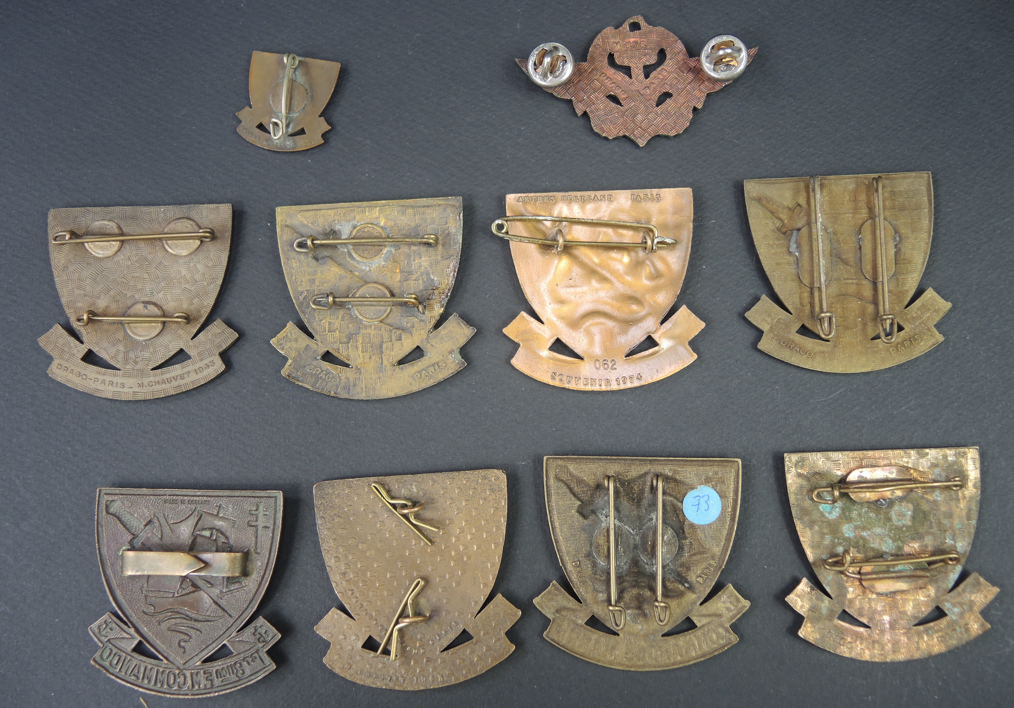 Ensemble d'insignes commando marine | Aiolfi G.b.r.