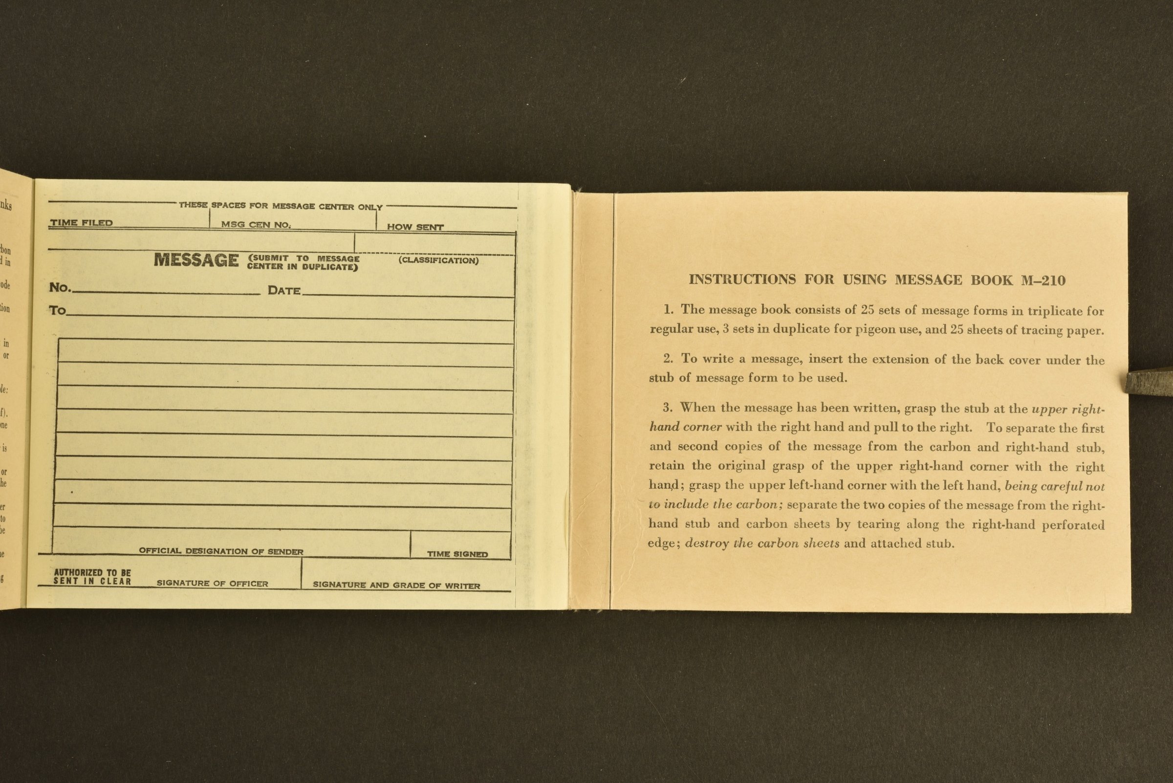 Message Book M-210 | Aiolfi G.b.r.