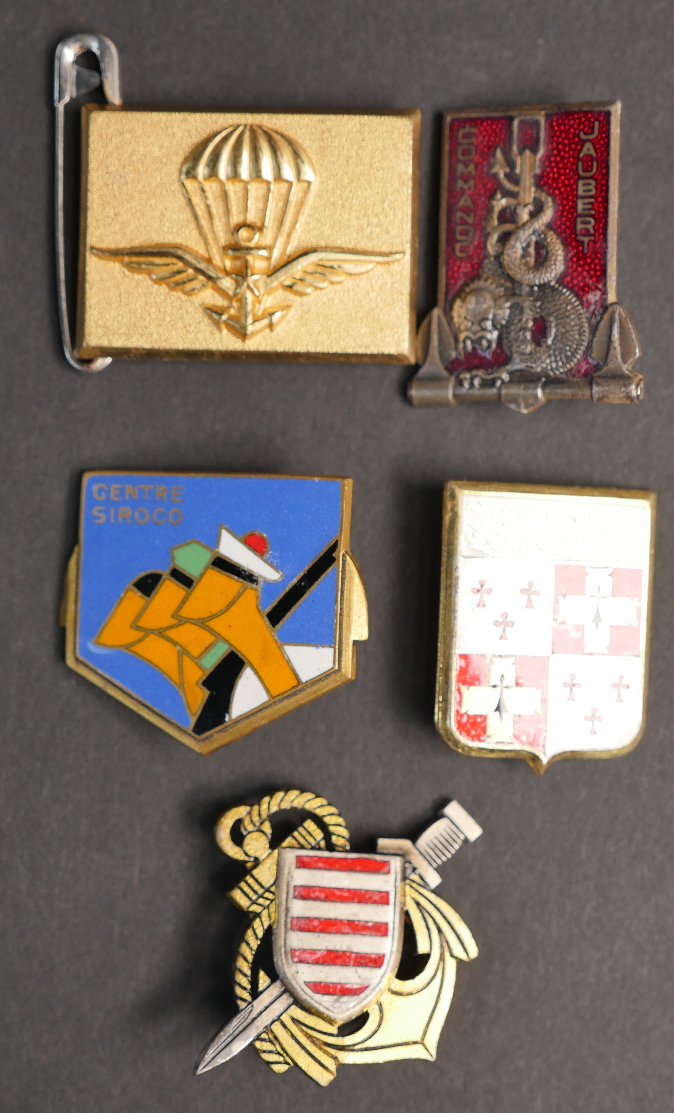 Ensemble d'insignes commando marine | Aiolfi G.b.r.