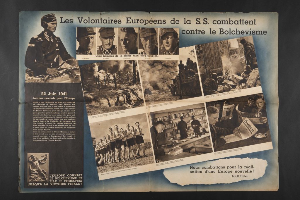 Affiche Les volontaires europeens de la Waffen SS. Waffen SS Poster ...