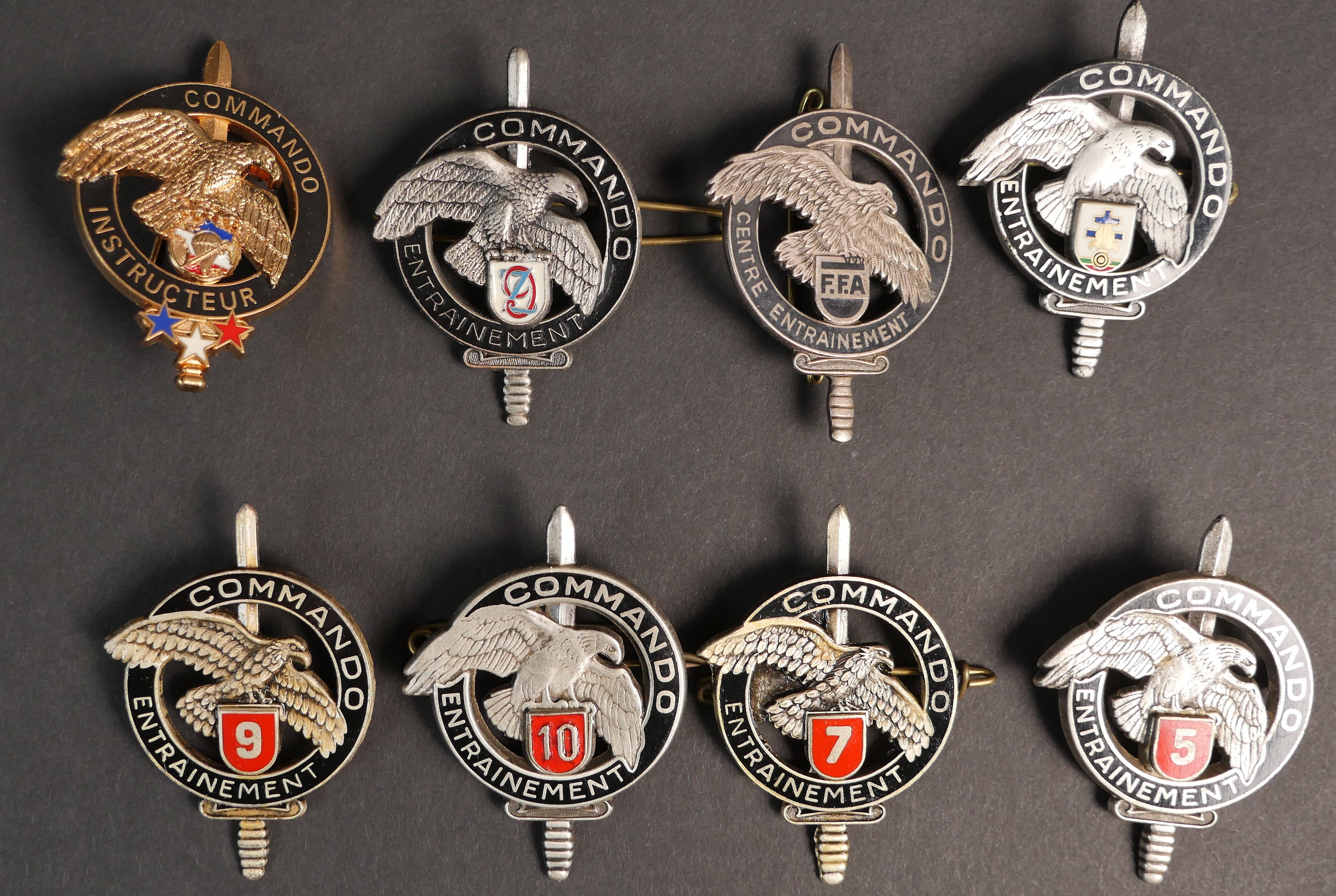 Ensemble d'insignes commando | Aiolfi G.b.r.