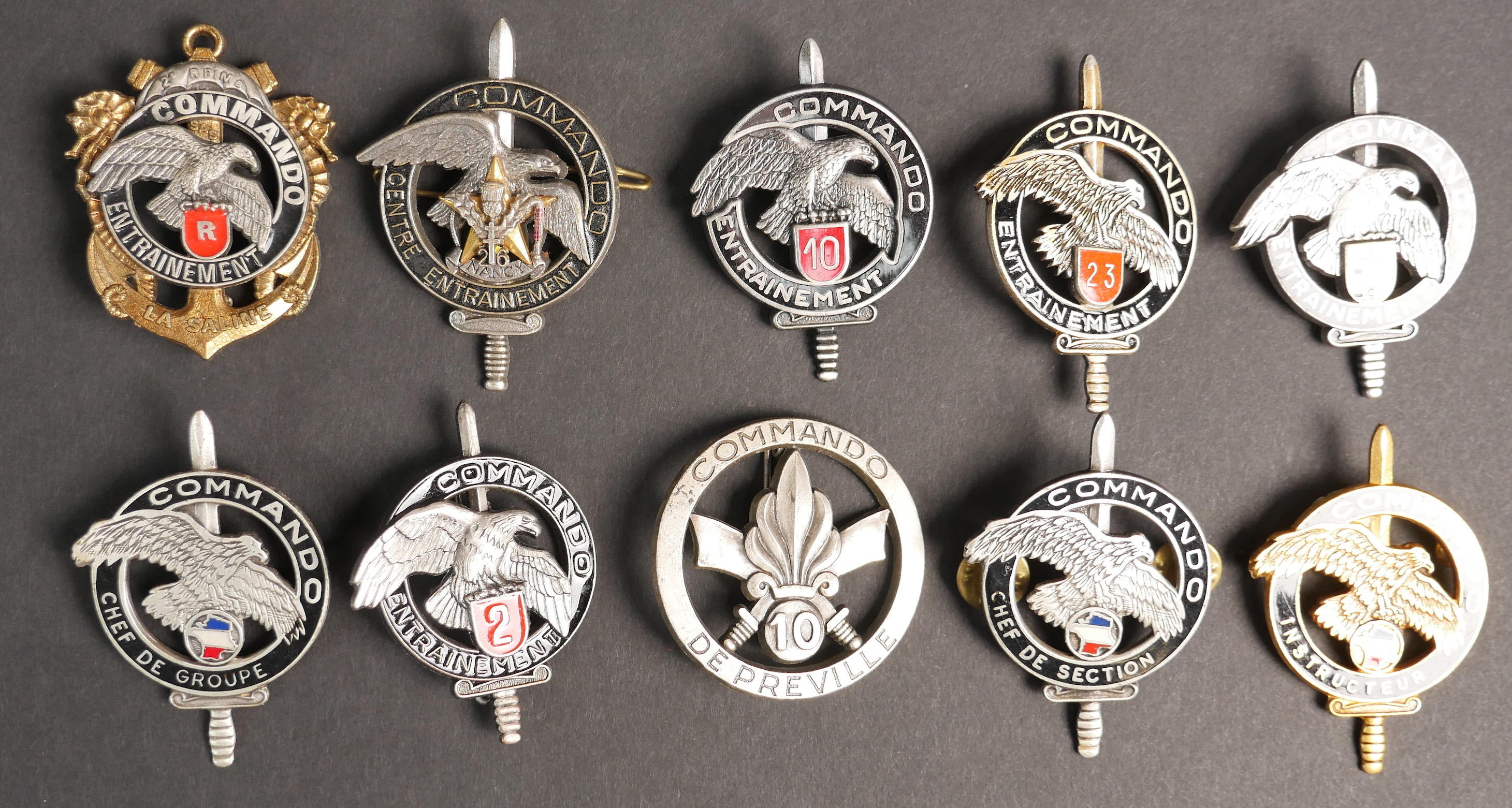 Ensemble d'insignes commando | Aiolfi G.b.r.