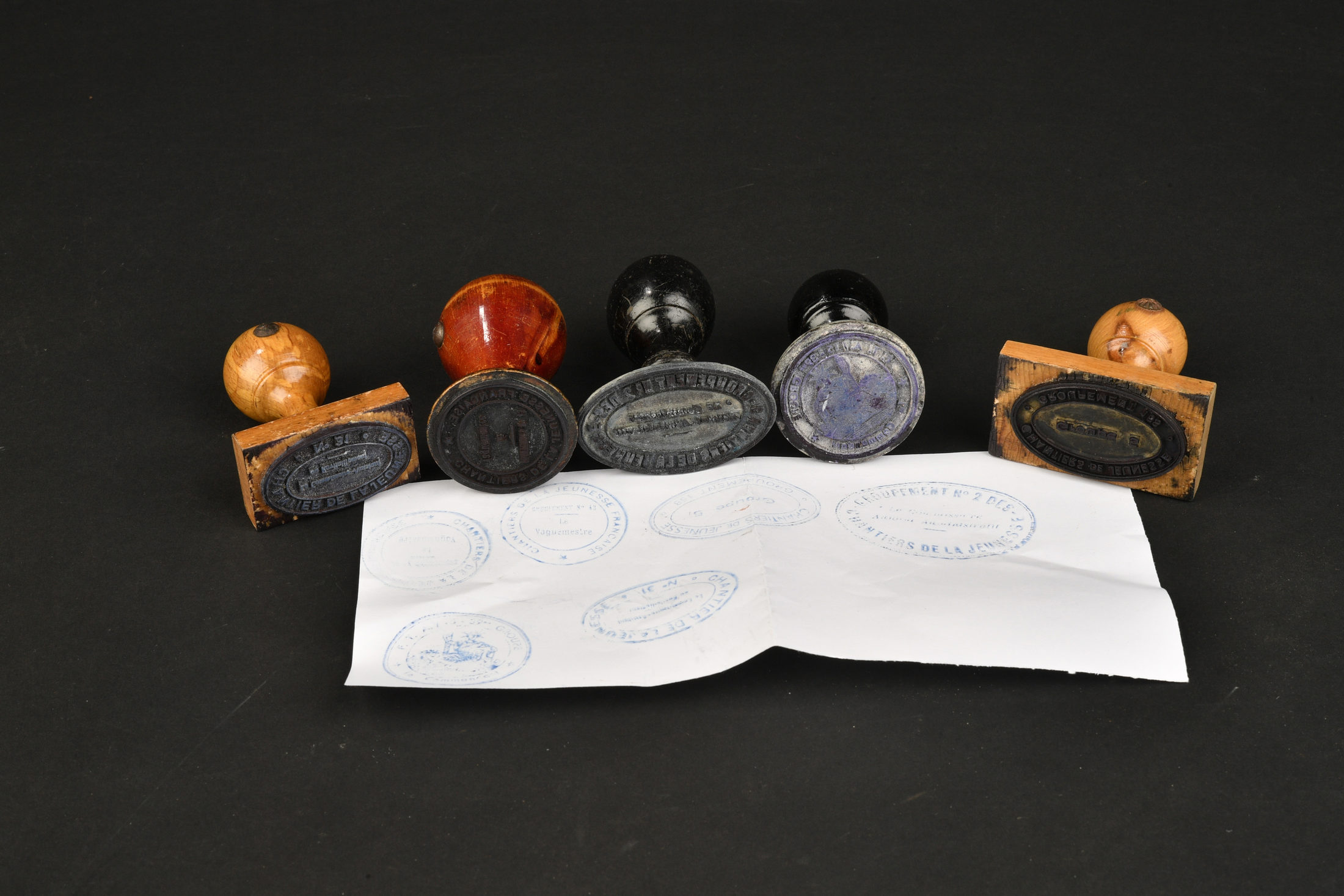 Ensemble de tampons des Chantiers. | Aiolfi G.b.r.