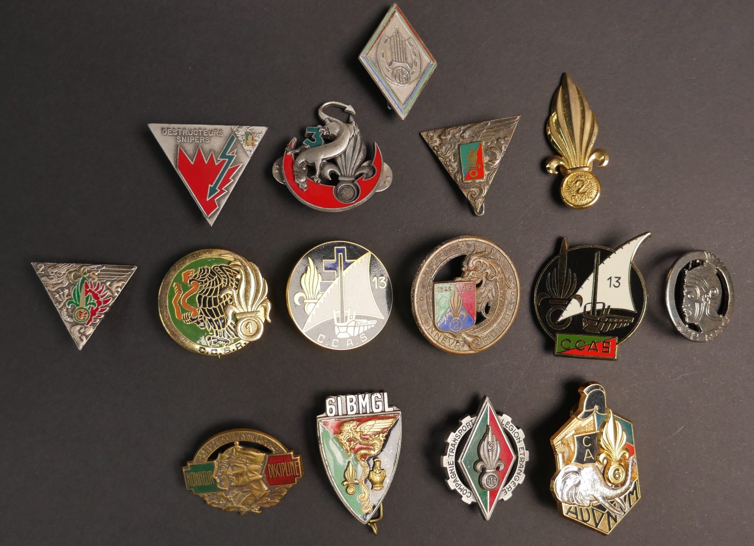 Ensemble d'insignes Légion Etrangère | Aiolfi G.b.r.