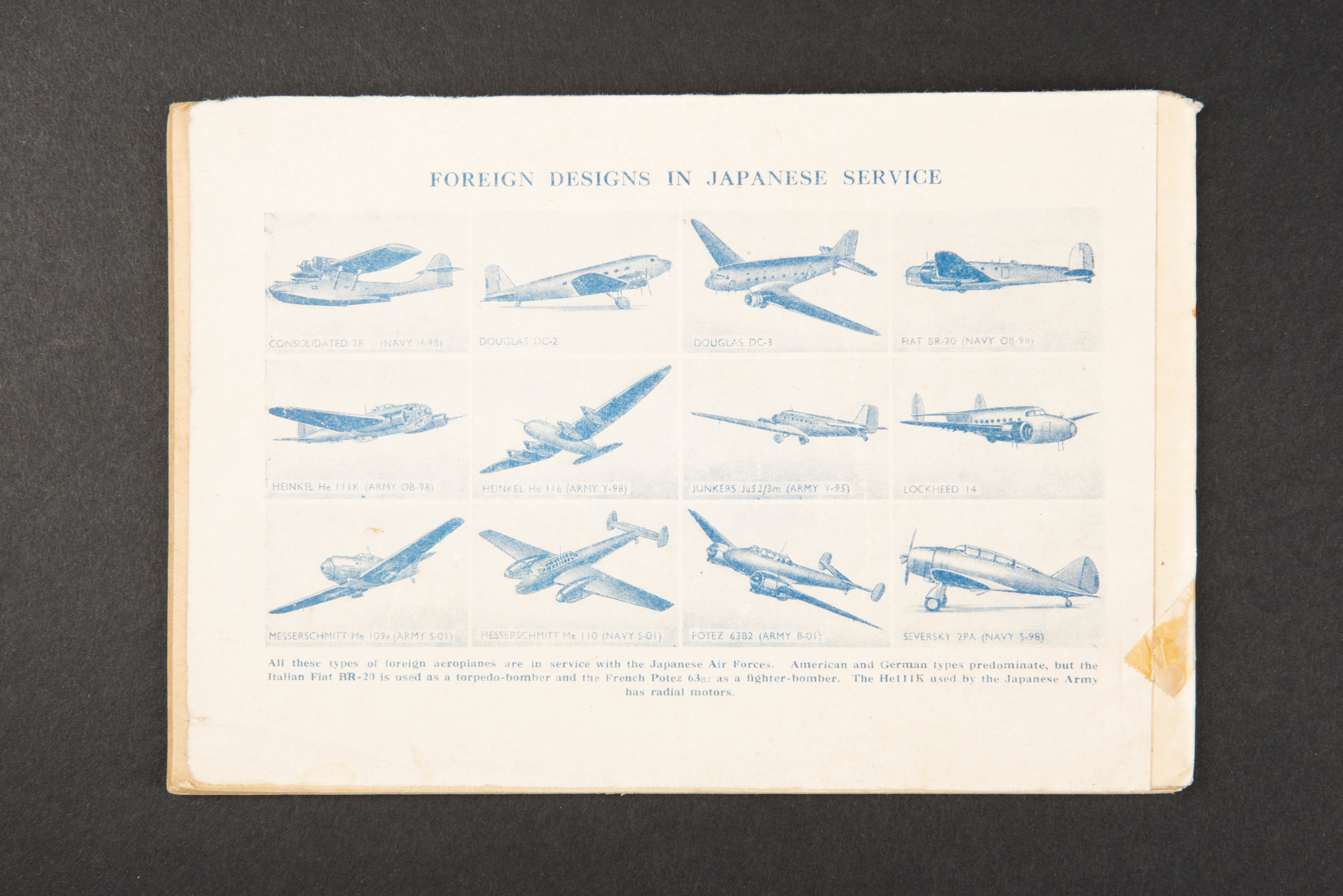 Ensemble de livrets d'identification des avions | Aiolfi G.b.r.