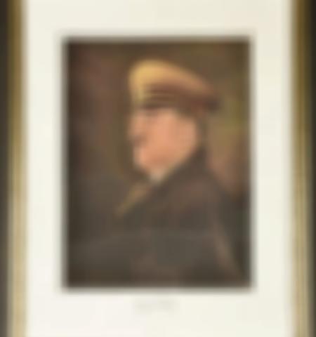 Portrait du Chancelier allemand. Portrait of the German Chancellor ...