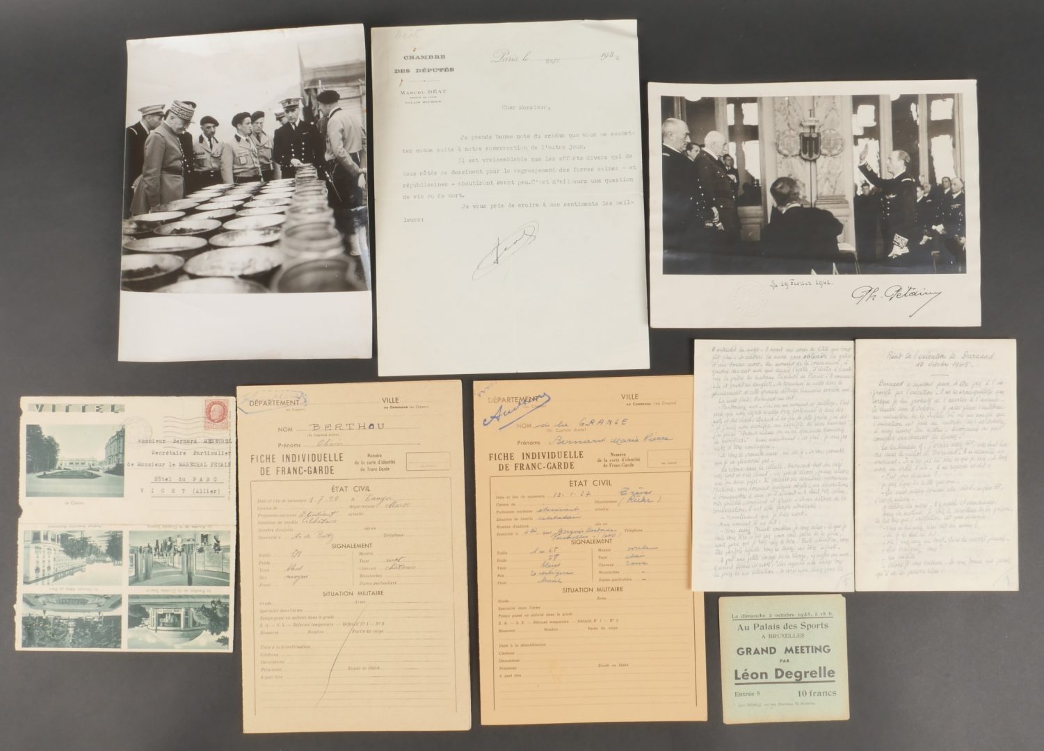 Lot de documents Armistice. Lot of Armistice documents | Aiolfi G.b.r.