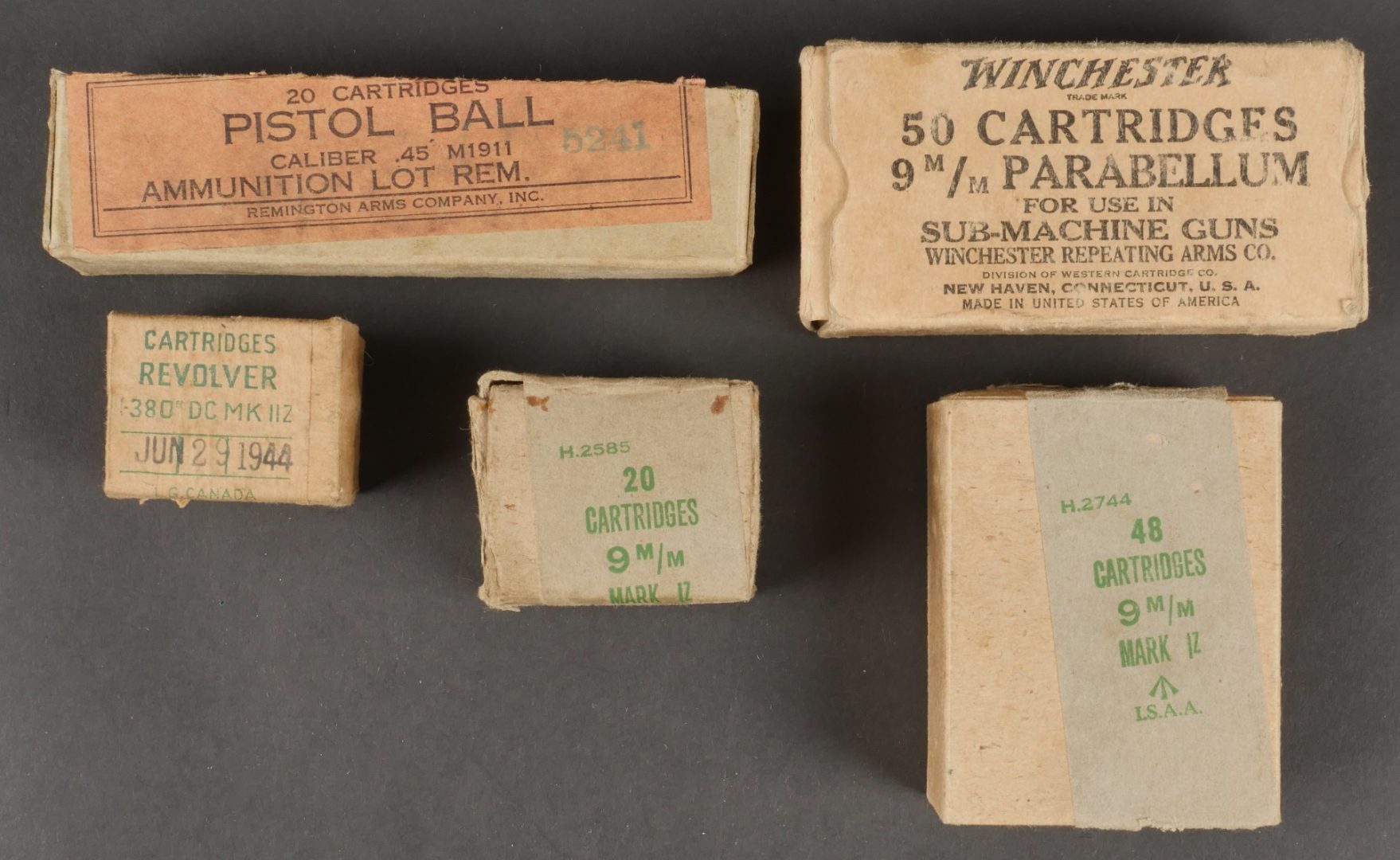 Boîtes de cartouches 9mm. 9mm cartridge boxes | Aiolfi G.b.r.