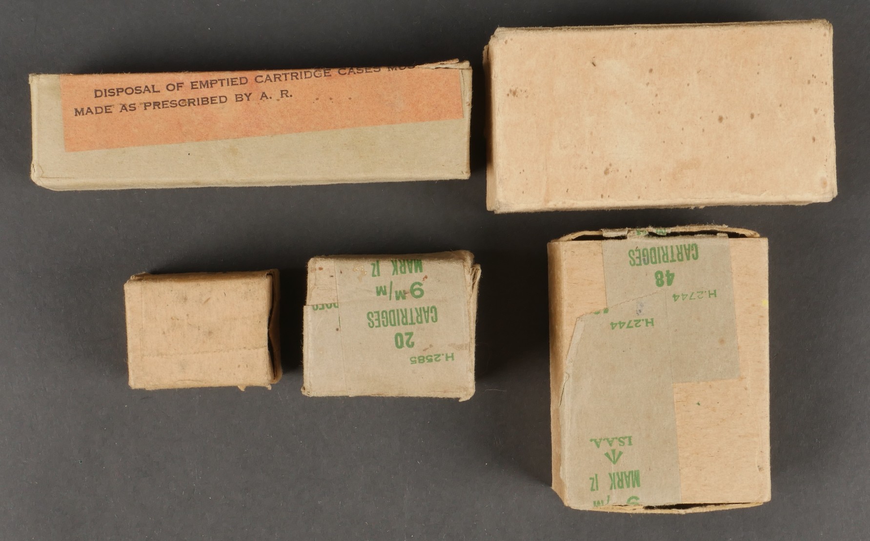 Boîtes de cartouches 9mm. 9mm cartridge boxes | Aiolfi G.b.r.