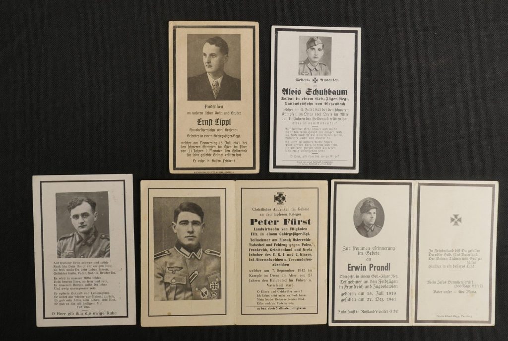 Avis de décès allemand. German death notice. | Aiolfi G.b.r.