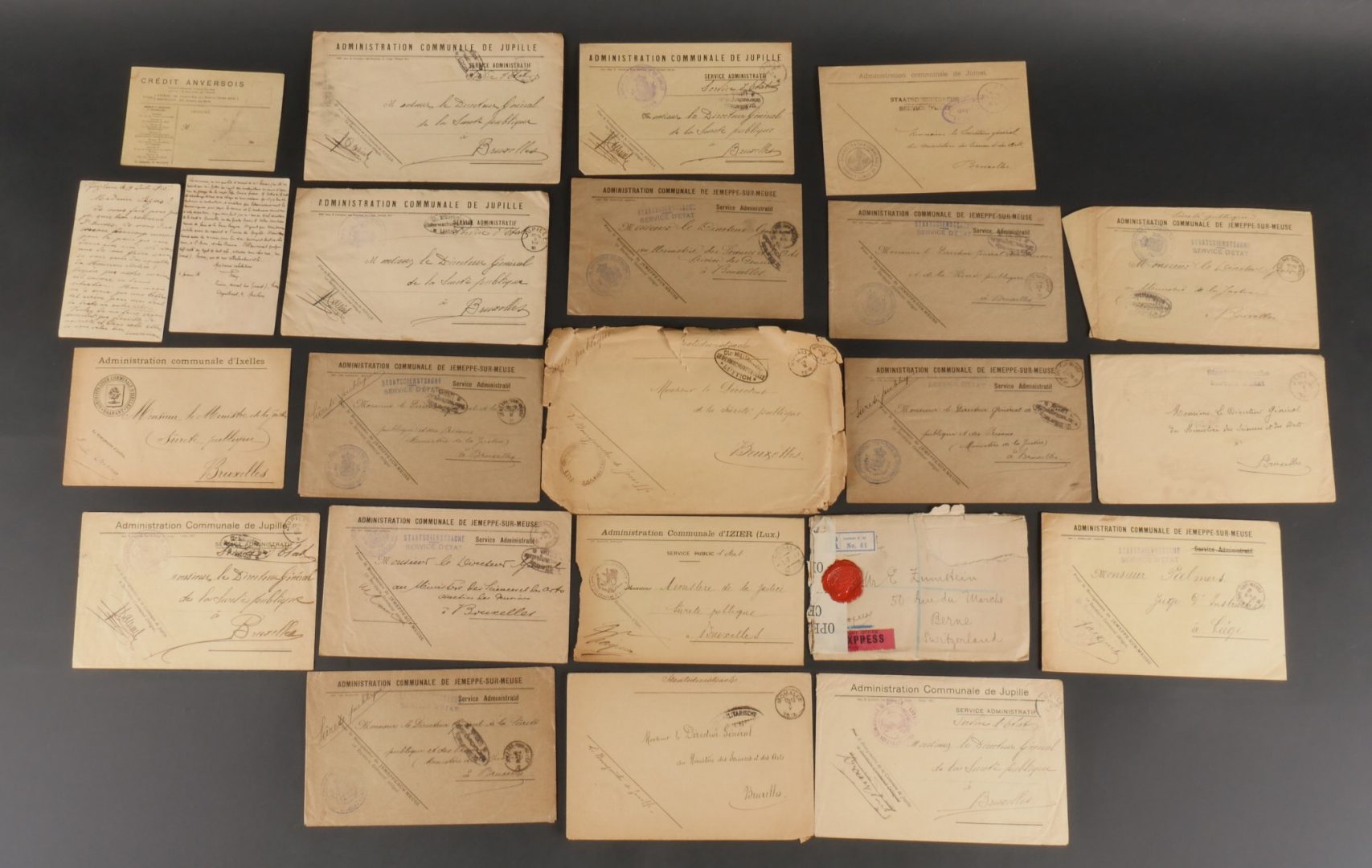 Belgiques ww1 documents administratifs | Aiolfi G.b.r.