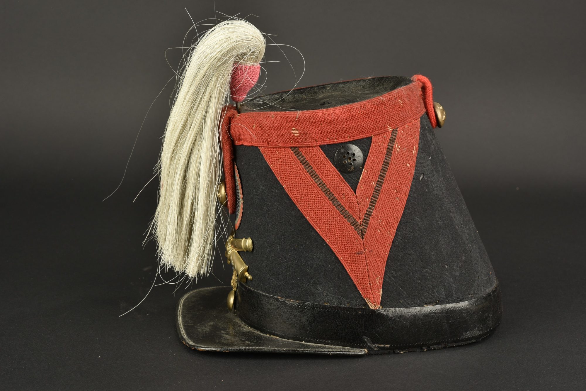 Shako modèle 1860 d'artilleur. | Aiolfi G.b.r.