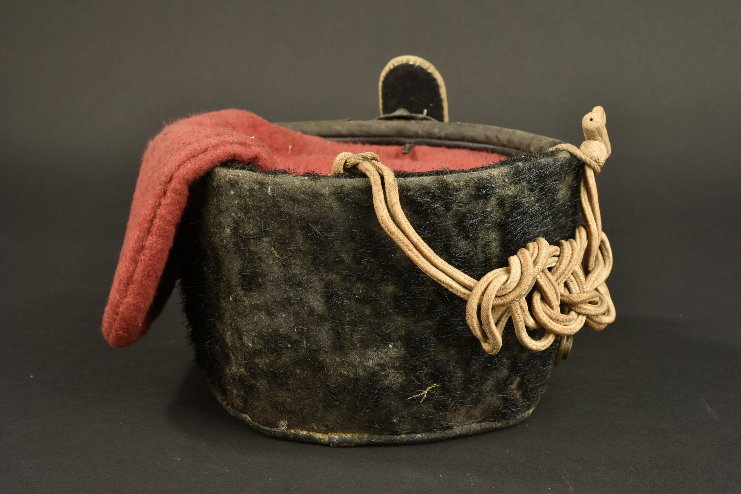 Colback de hussard troupe modèle 1866/94 d'un régiment de ligne ...