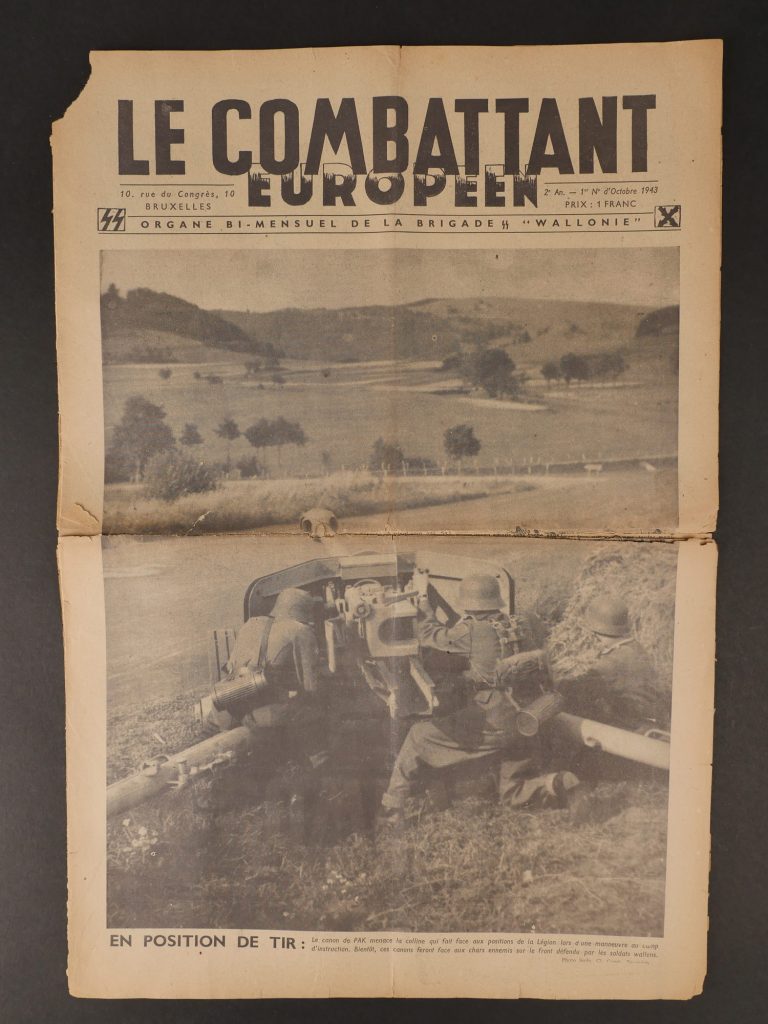 Journal le Combattant Européen. Newspaper the European Fighter ...