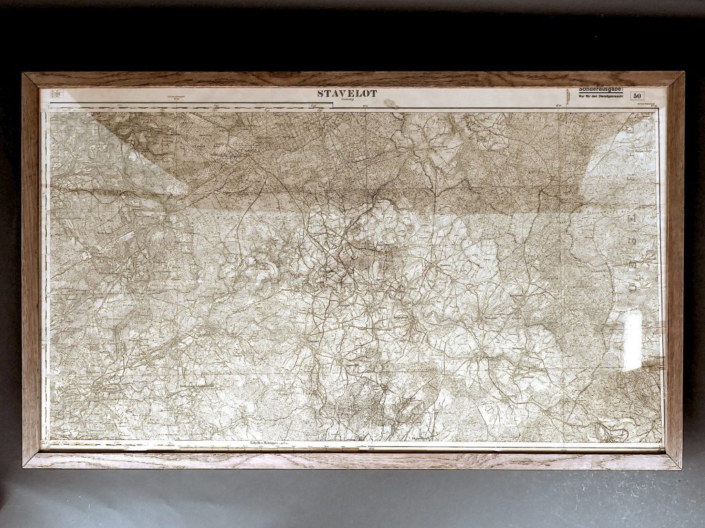 Carte allemande du secteur de Stavelot. German map of the Stavelot ...