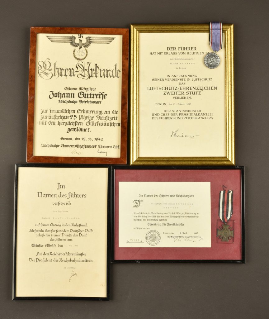 Ensemble de diplômes allemand. Set of German diplomas. | Aiolfi G.b.r.