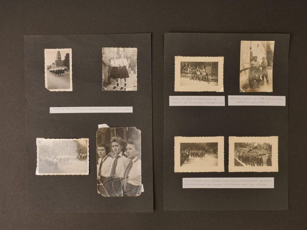 Lot de 4 photos sur les formations rexistes. Lot of 4 photos on the ...