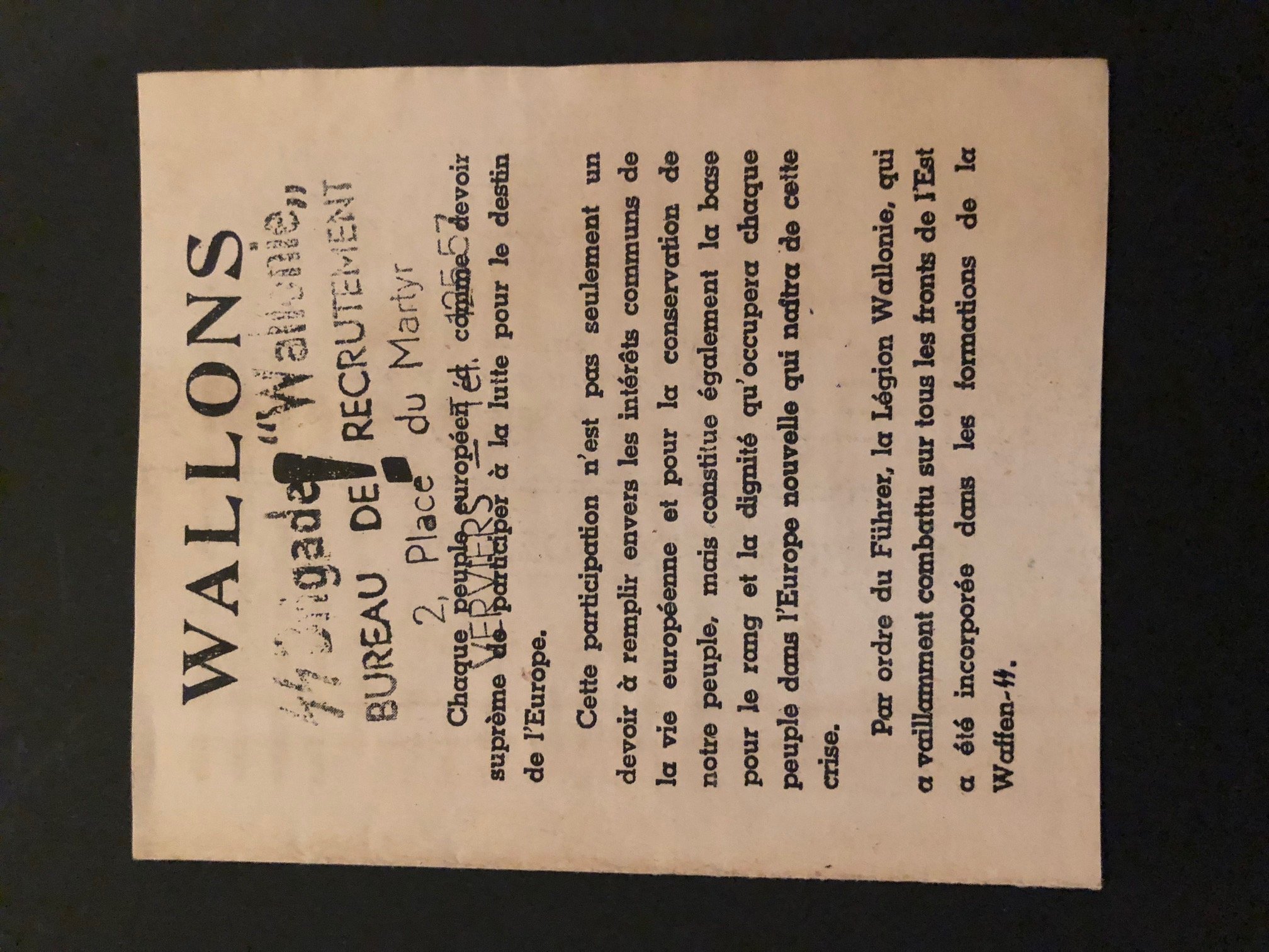 Légion Wallonie SS-Sturmbrigade Wallonien | Aiolfi G.b.r.