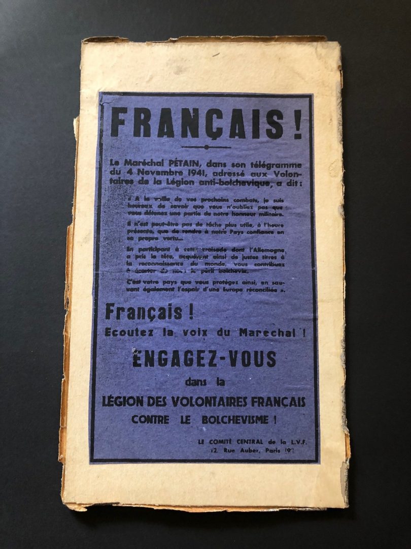 Affichette de la LVF | Aiolfi G.b.r.