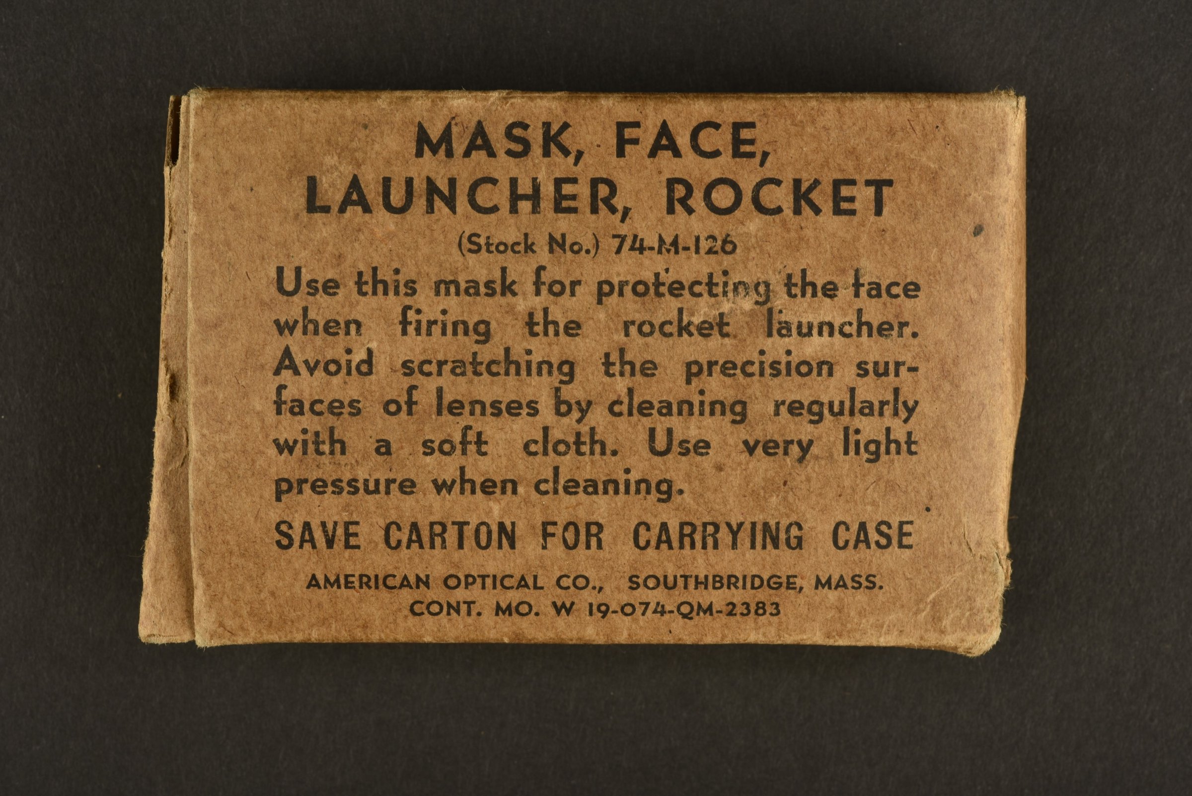 Masque pour tireur de bazooka US | Aiolfi G.b.r.