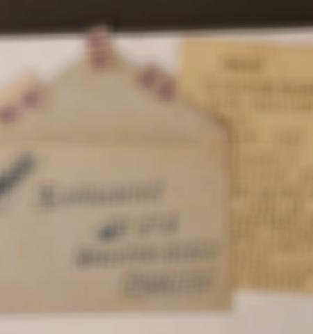 Lettre de dénonciation. Denunciation letter. | Aiolfi G.b.r.