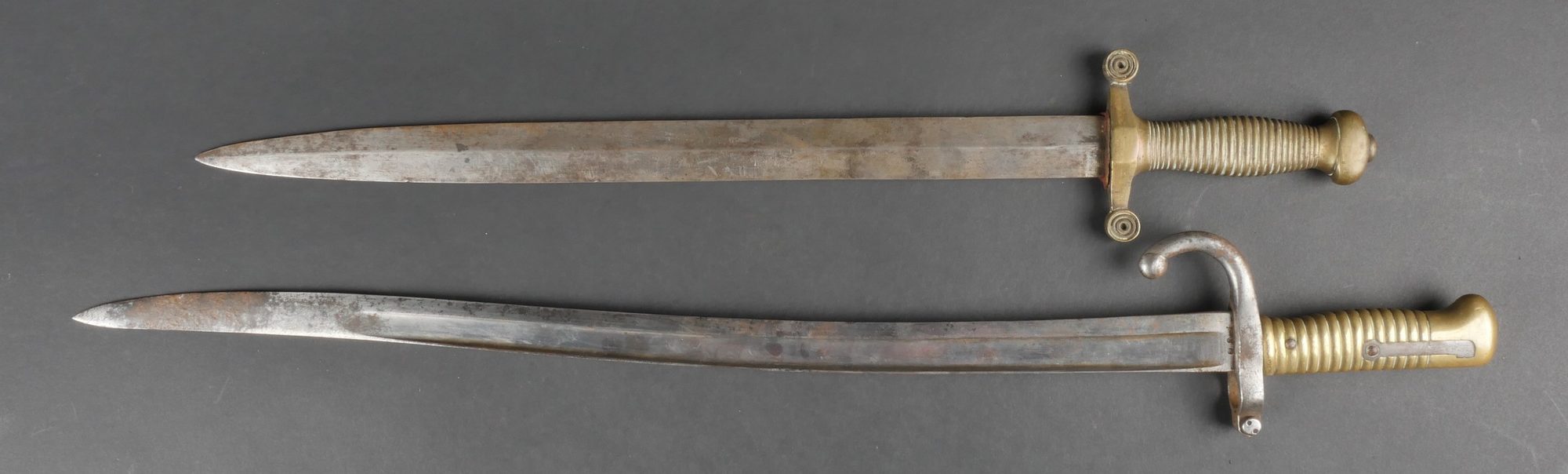 Baïonnette Chassepot 1866 et glaive modèle 1855 | Aiolfi G.b.r.