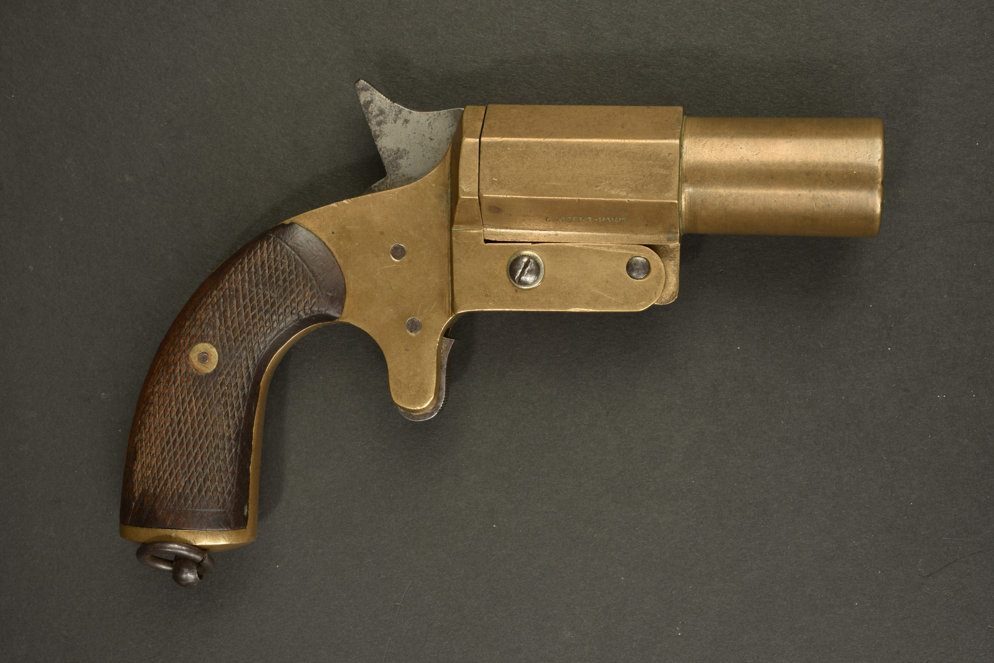 Pistolet lance fusée francais Chobert à canon court | Aiolfi G.b.r.